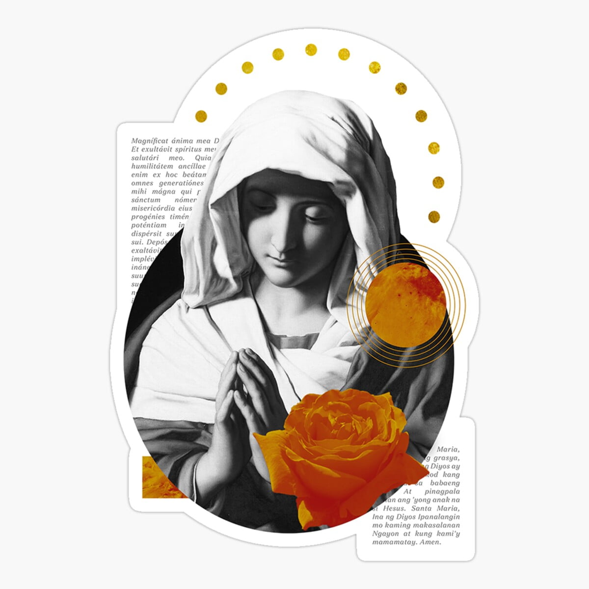 Maneki Holy Mother - Magnificat Er, Phone Decal Water Bottle Stickers ...
