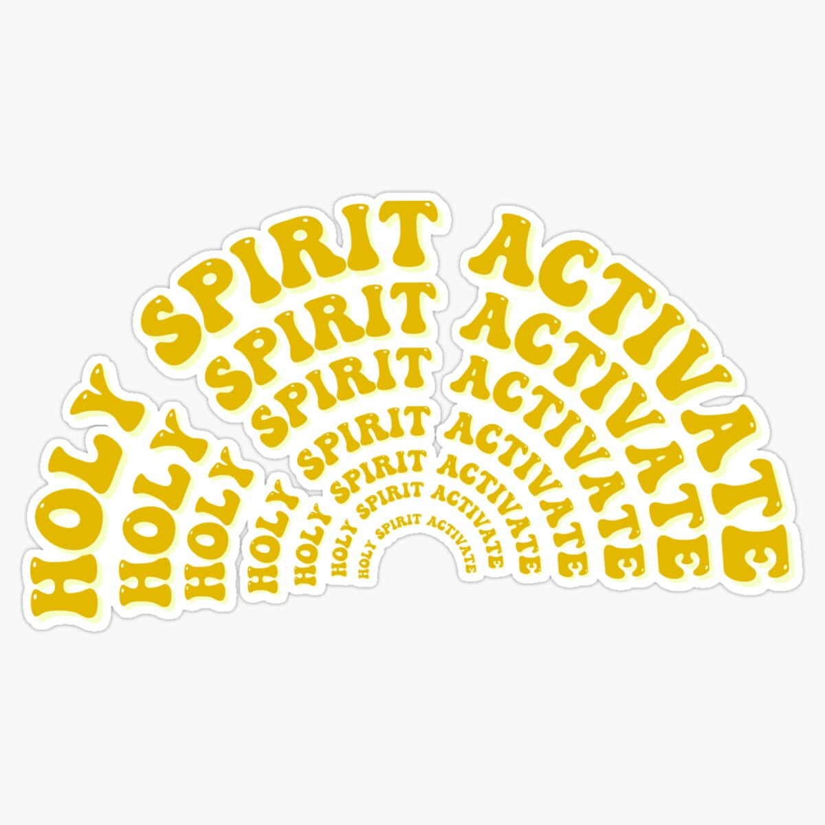 Maneki Holy Spirit Activate - Yellow Burst Er, Phone Decal Water Bottle ...