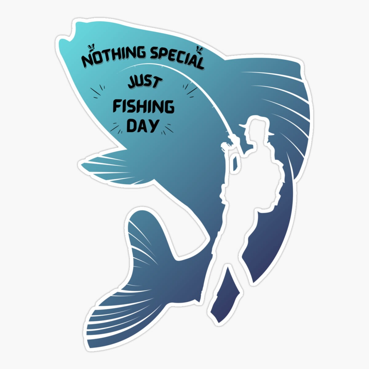 Maneki Hooked On Ishing – Ishing Day. Er, Phone Decal Water Bottle ...