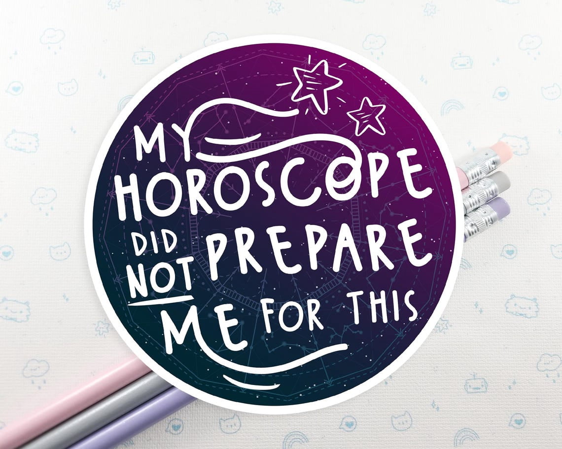 Maneki Horoscope Er, Not Prepared For This, Astrology Decal, Zodiac Er ...