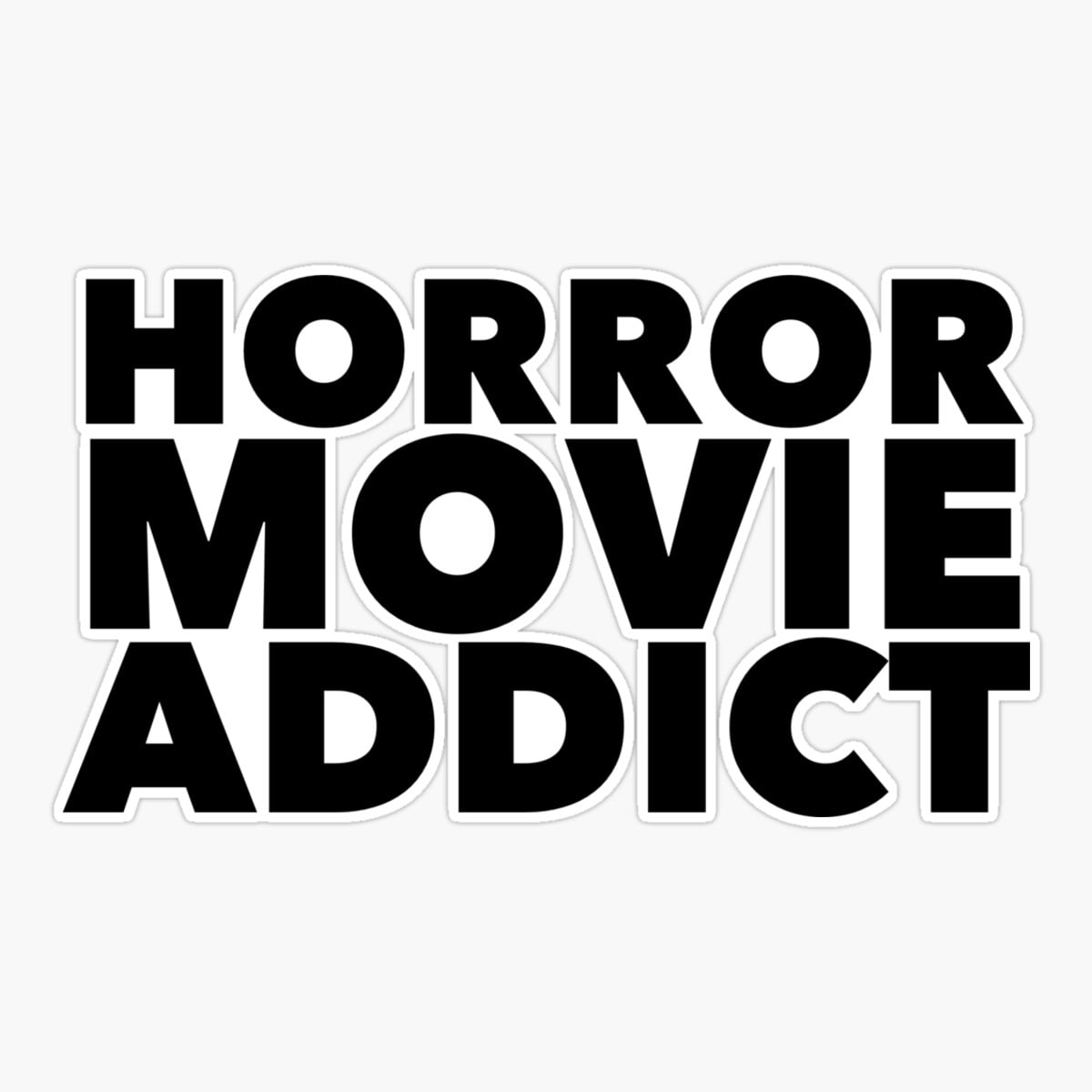 Maneki Horror Movie Addict Er, Phone Decal Water Bottle Stickers Car ...