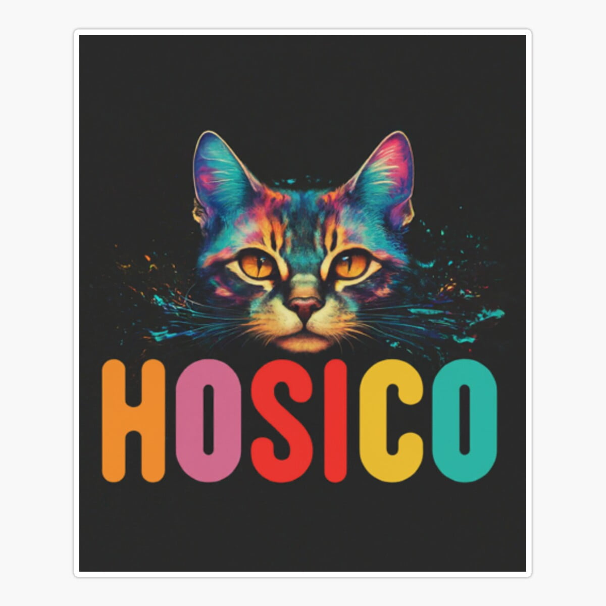 Maneki Hosico Cat Sticker, Phone Decal Water Bottle Stickers Car Decals ...