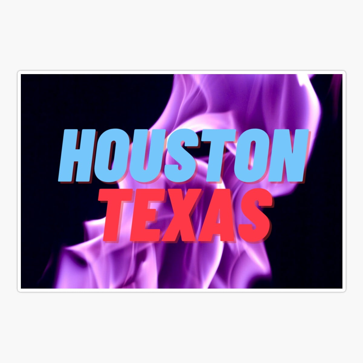 Maneki Houston Texas Sticker, Phone Decal Water Bottle Stickers Car ...