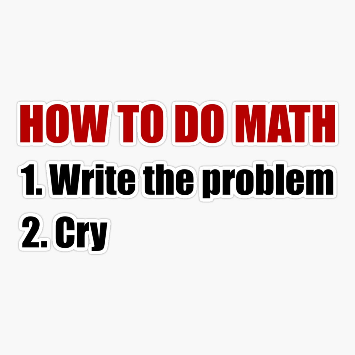 Maneki How To Do Math Er, Phone Decal Water Bottle Stickers Car Decals ...