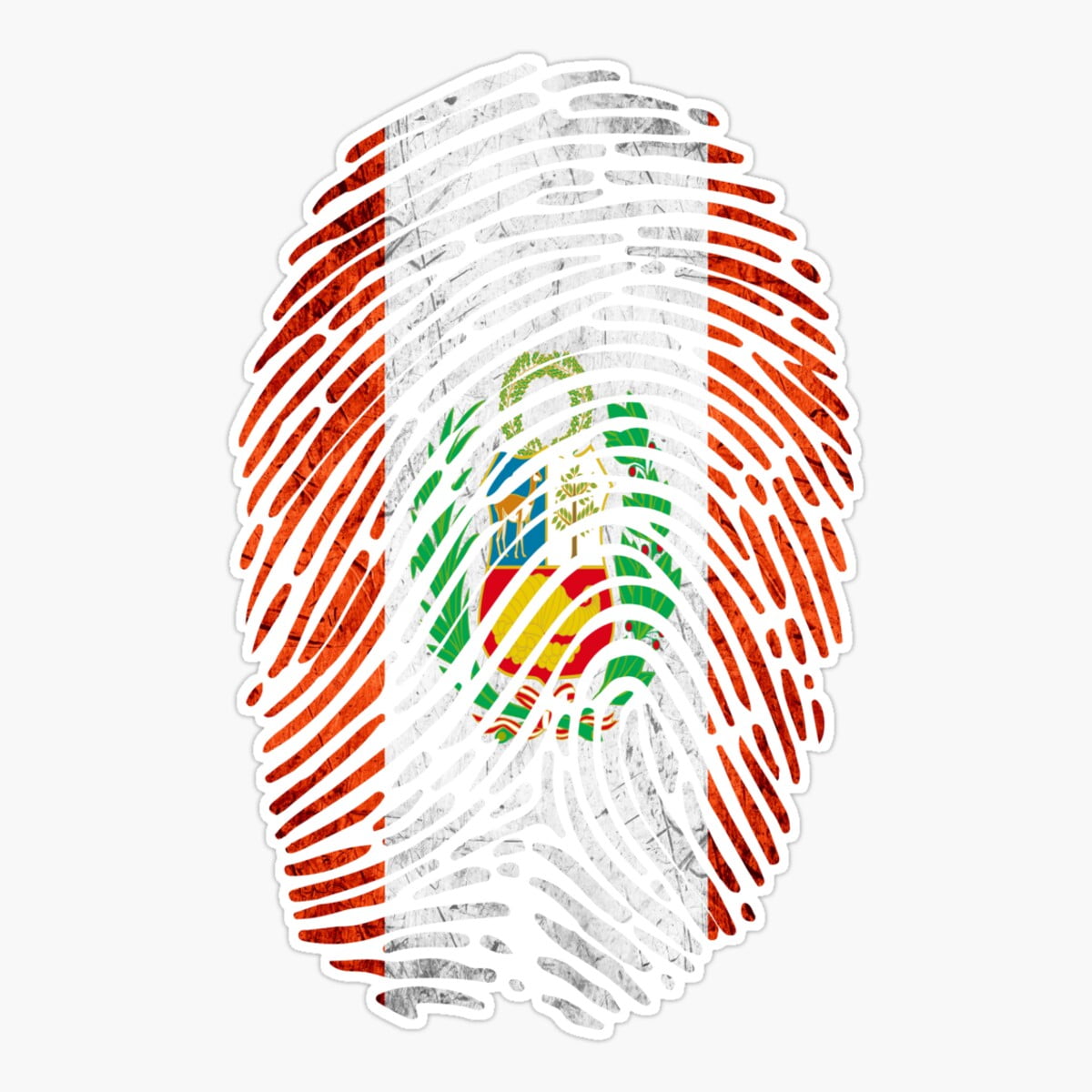 Maneki Huella Peru Sticker, Phone Decal Water Bottle Stickers Car ...