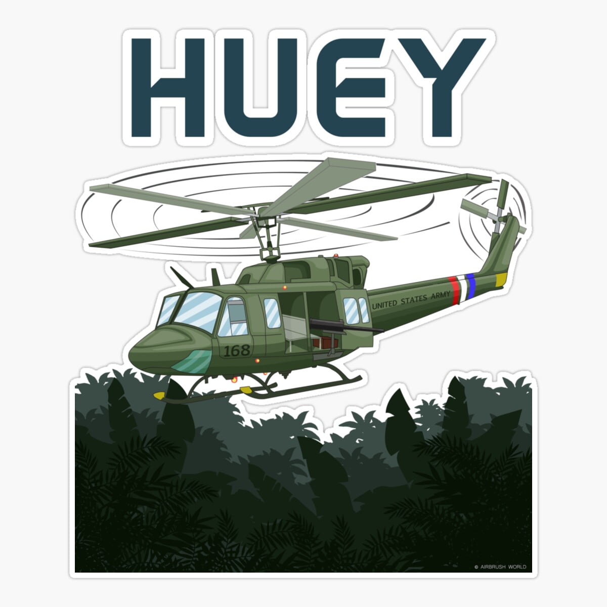 Maneki Huey Utility Helicopter Military Armed Forces Novelty Gift Er ...