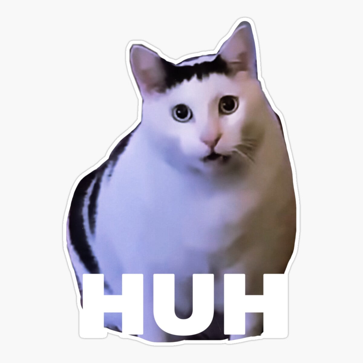 Maneki Huh Cat Sticker, Phone Decal Water Bottle Stickers Car Decals ...