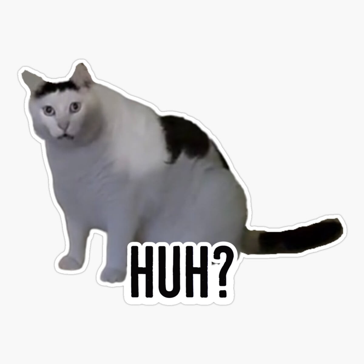 Maneki Huh Cat Sticker, Phone Decal Water Bottle Stickers Car Decals ...