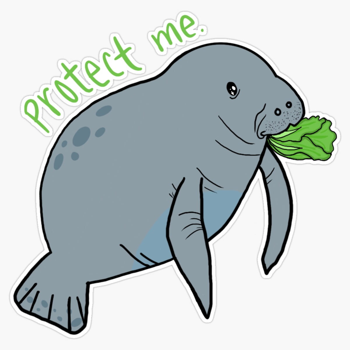 Maneki Hungry Sea Cow Er, Phone Decal Water Bottle Stickers Car Decals ...