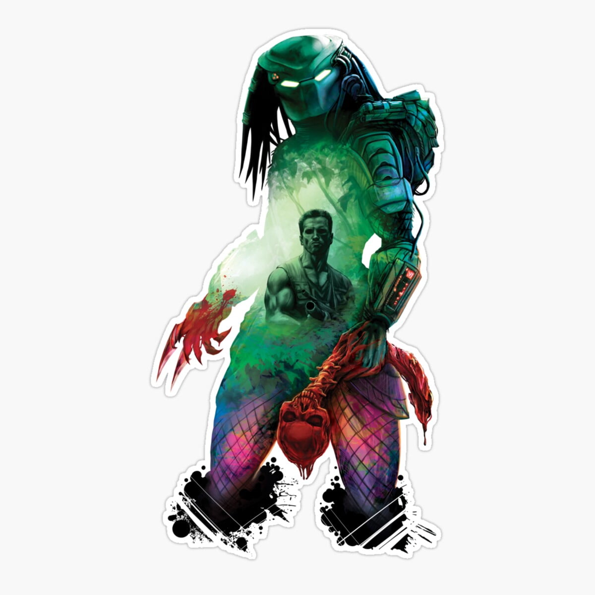 Maneki Hunter'S Game- Predator Er, Phone Decal Water Bottle Stickers ...