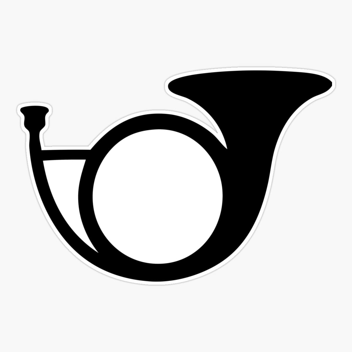 Maneki Hunting Horn Cor De Che Er, Phone Decal Water Bottle Stickers ...