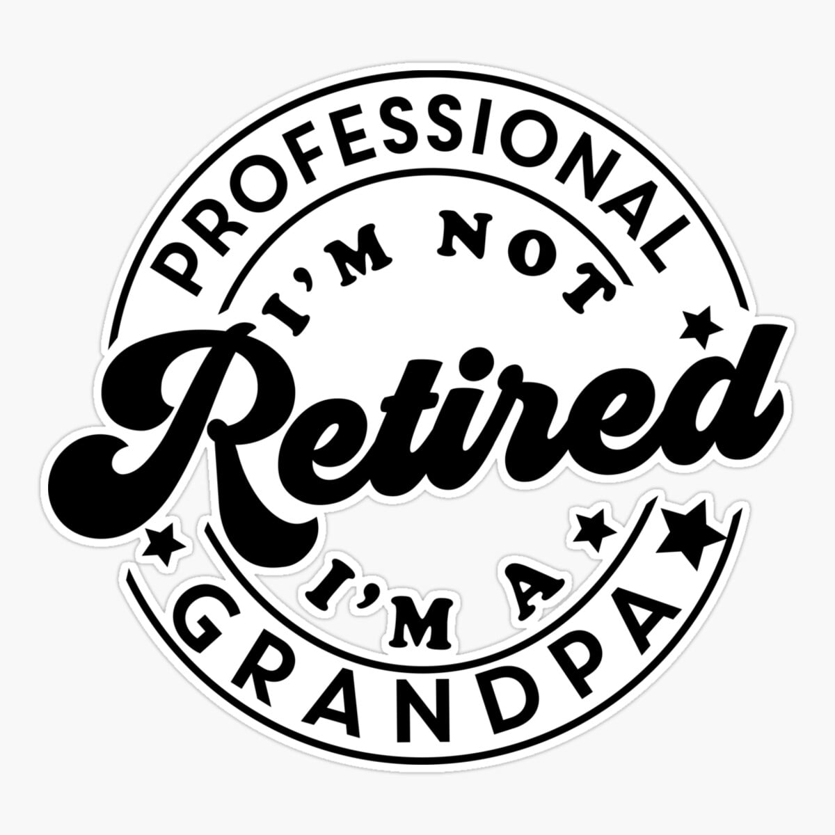 Maneki I Am Not Retired Grandpa Papa Grandpa Retirement Gift Er, Phone ...