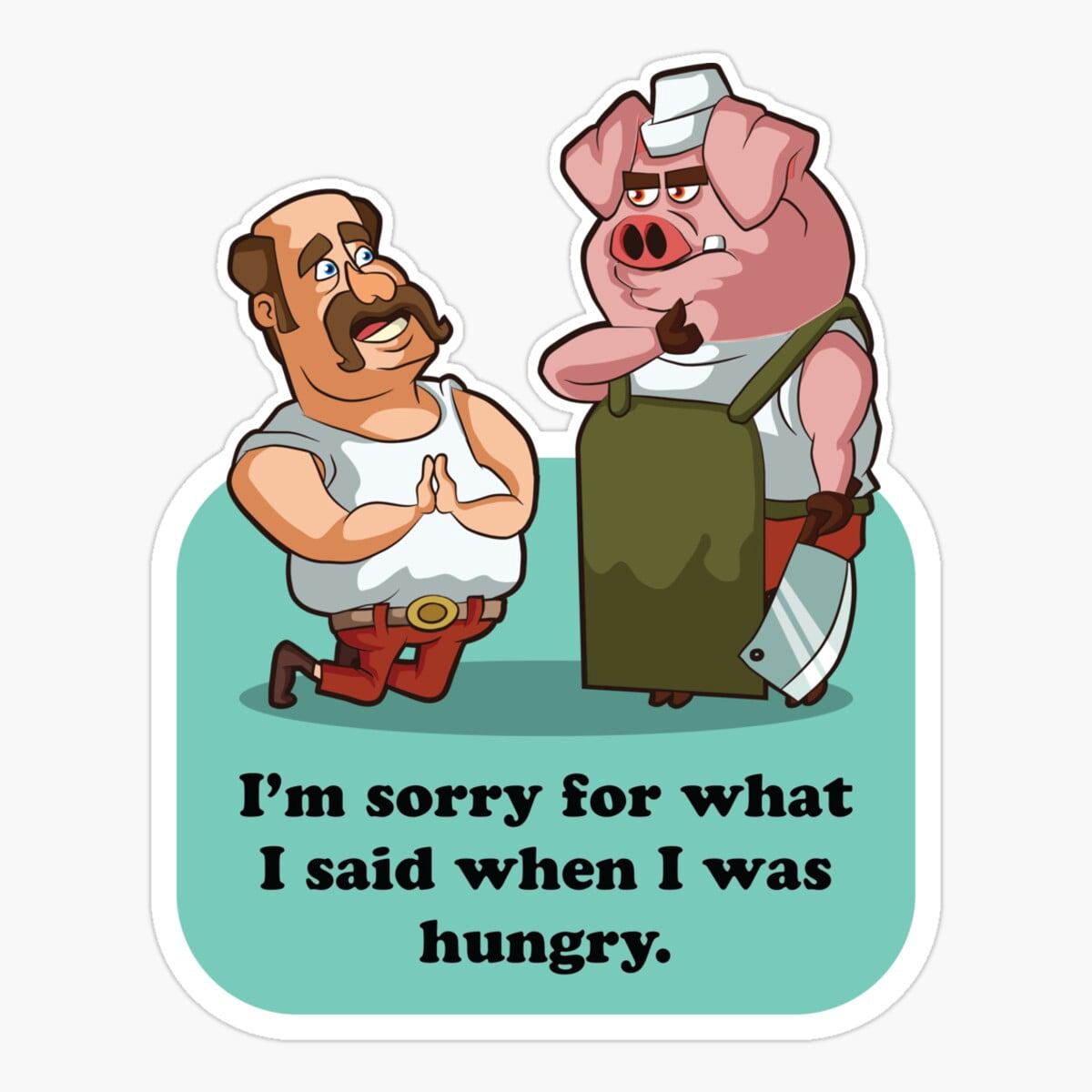 Maneki I Am Sorry Or What I Said When I Was Hungry Unny Che Sticker ...