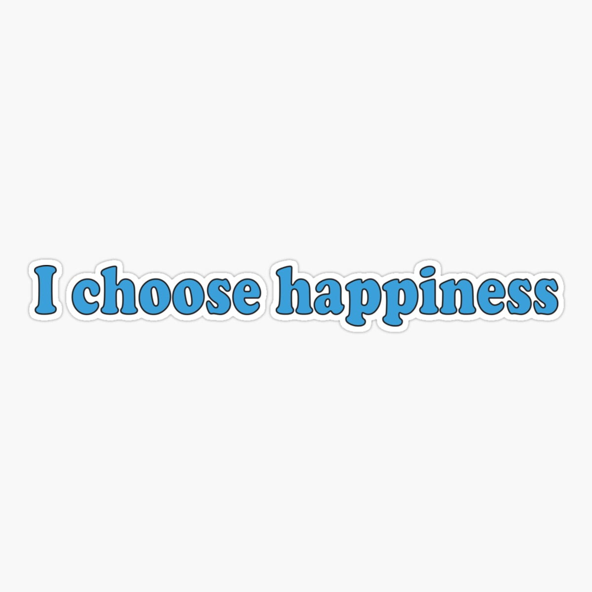 Maneki I Choose Happiness! Sticker, Phone Decal Water Bottle Stickers ...