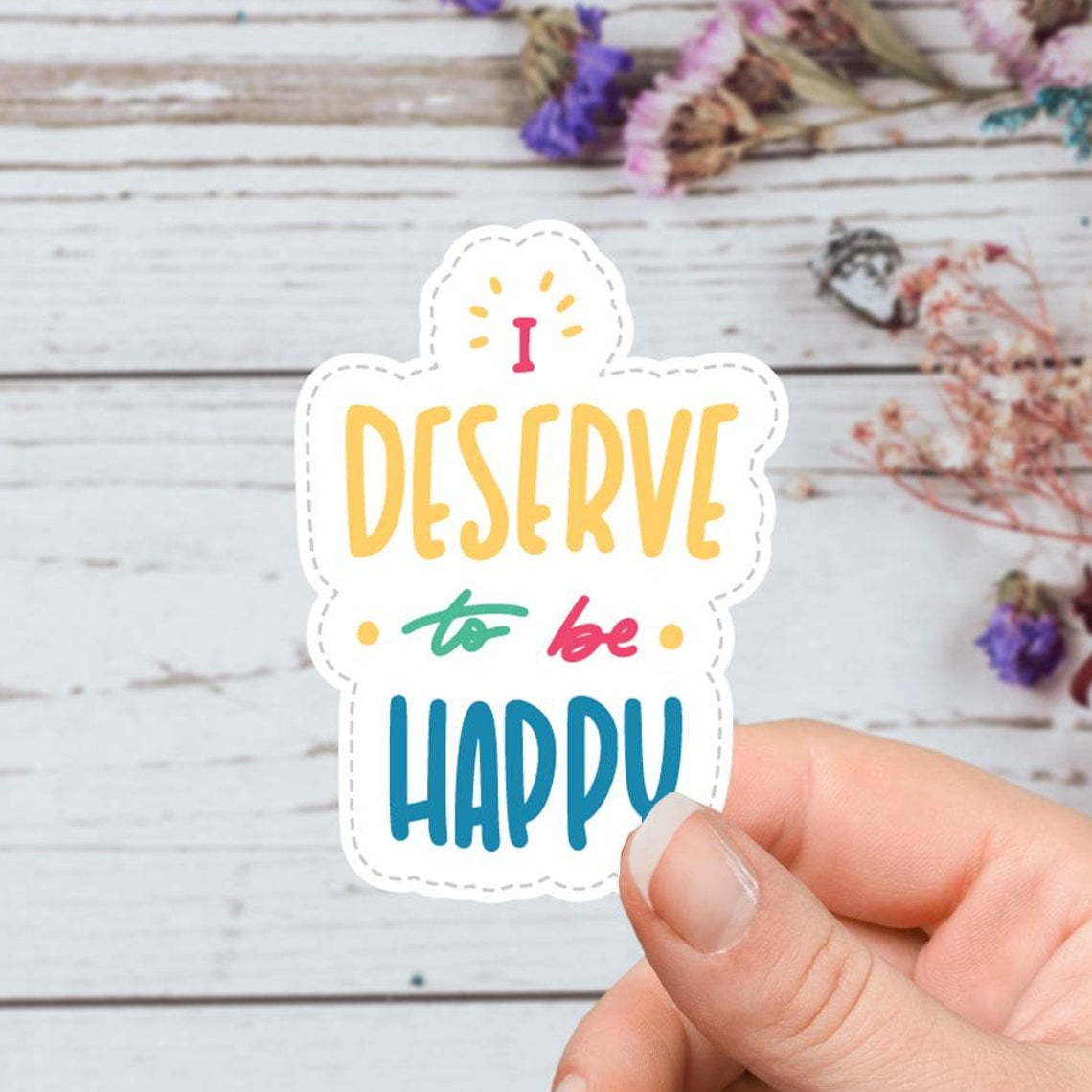 Maneki I Deserve To Be Happy Mental Health Awareness Er, Laptop Mental ...