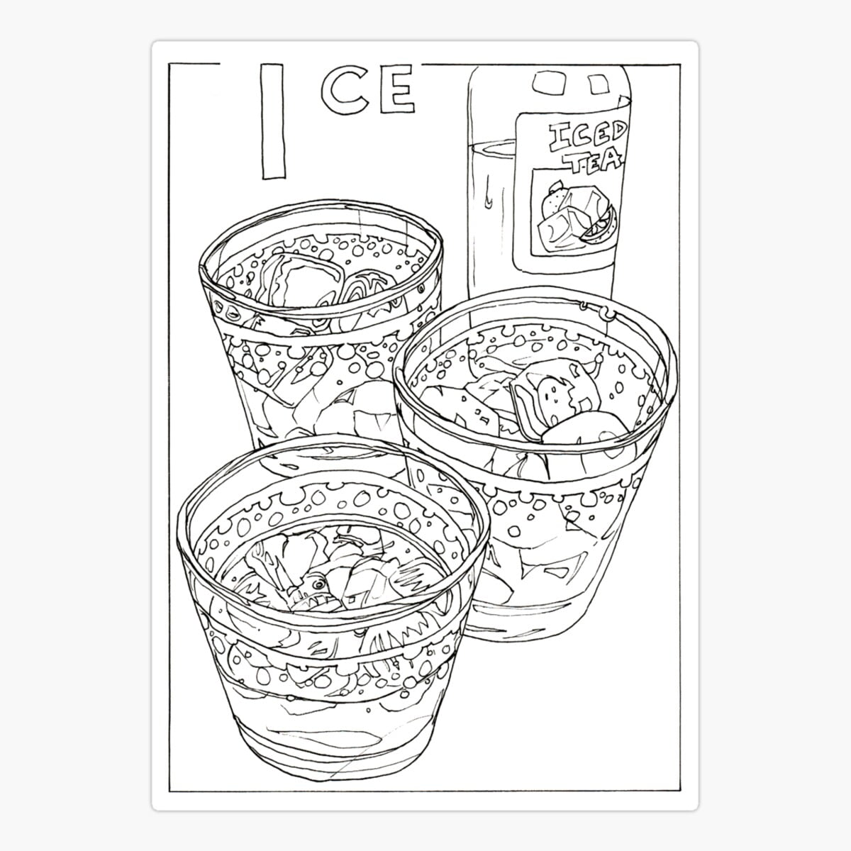 Maneki I For Ice Er, Phone Decal Water Bottle Stickers Car Decals ...