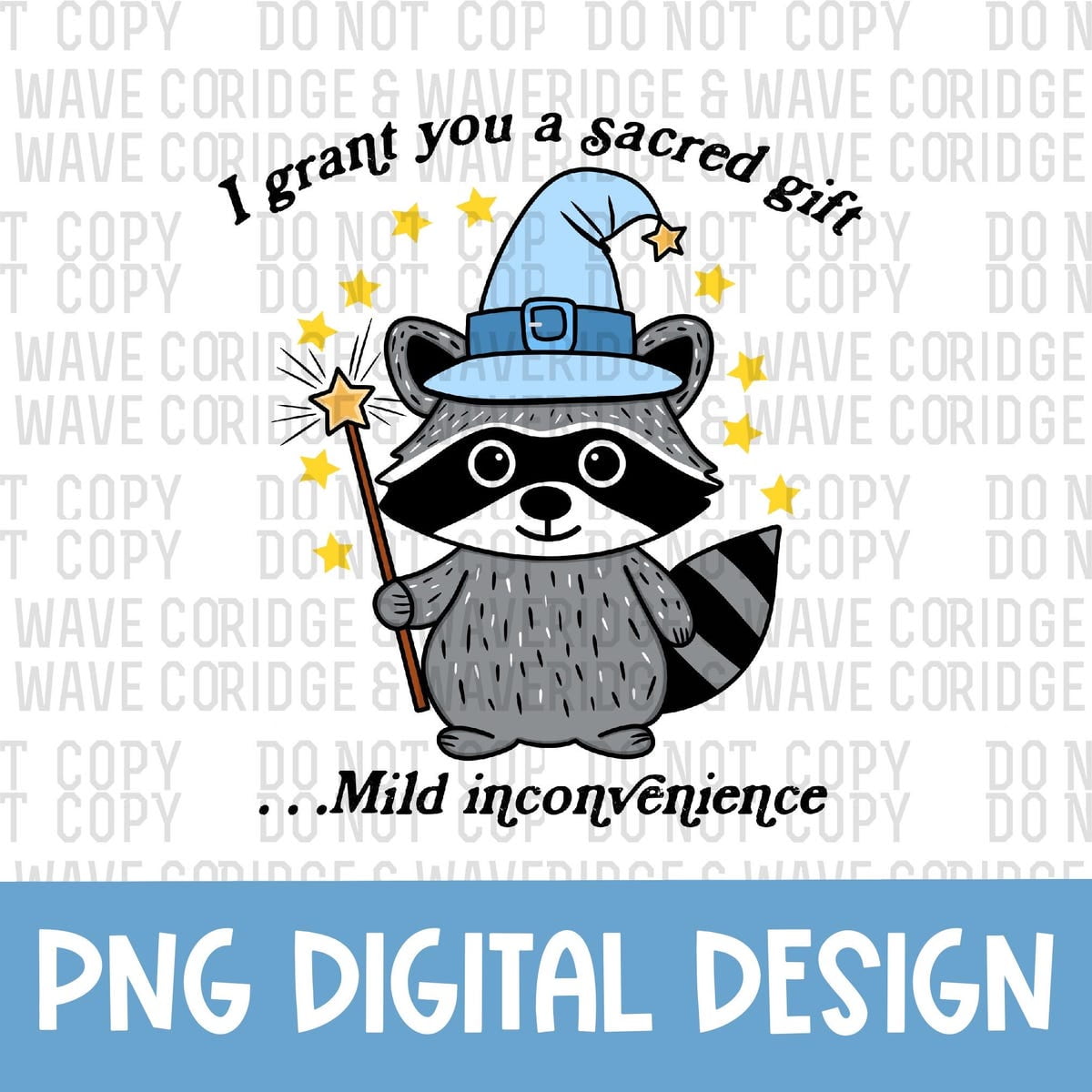 Maneki I Grant You A Sacred Gift.. Mild Inconvenience Design, For Stickers, Awareness, Humor ...