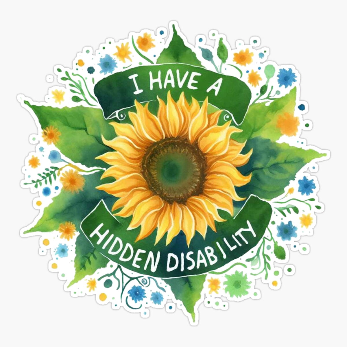Maneki I Have A Hidden Disability Er, Phone Decal Water Bottle Stickers ...