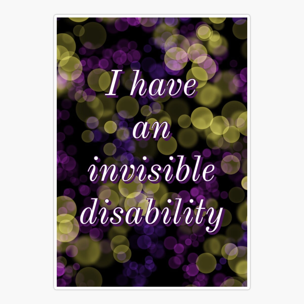 Maneki I Have An Invisible Disability Er, Phone Decal Water Bottle ...