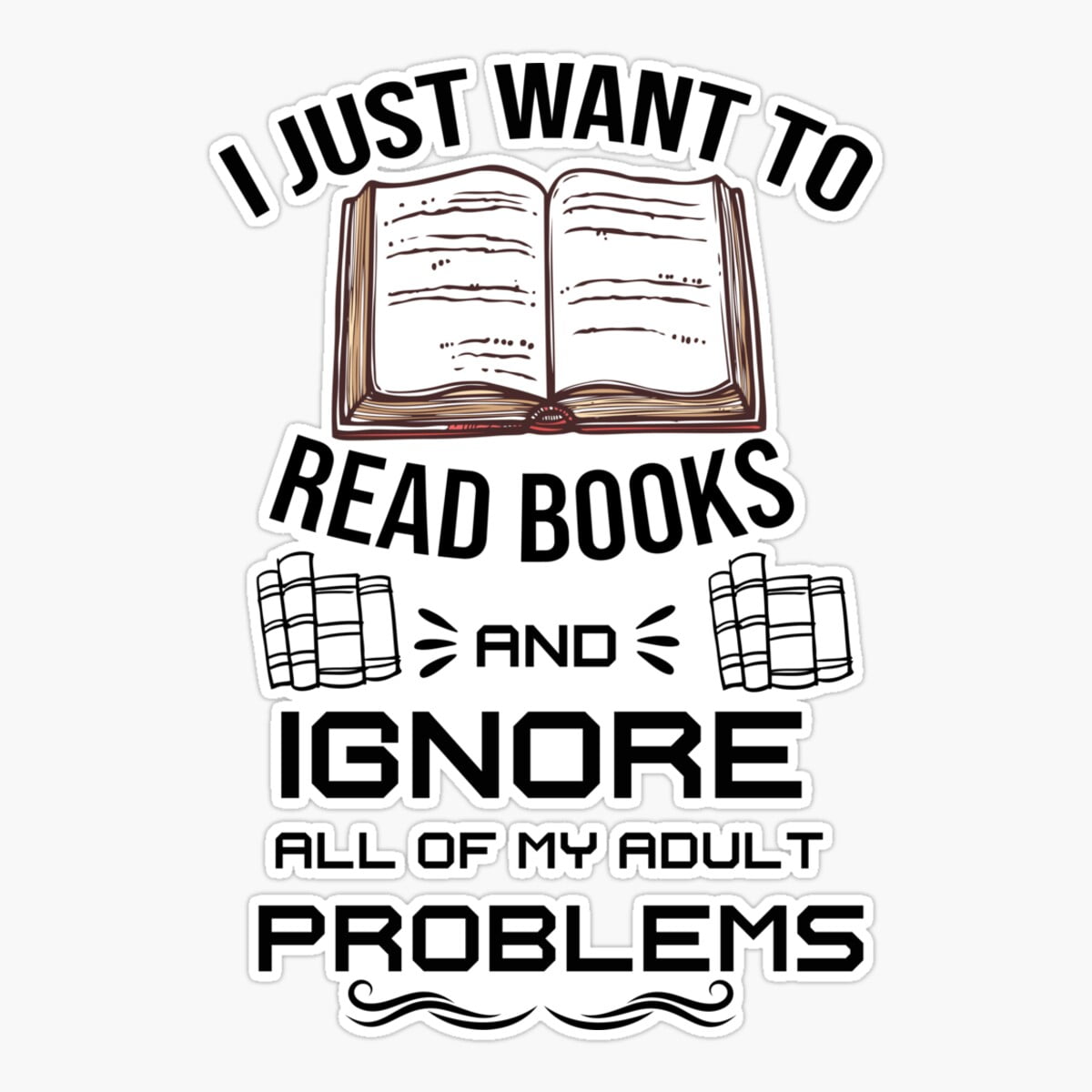 Maneki I Just Want To Read Books And Ignore All My Adult Problems, Book ...