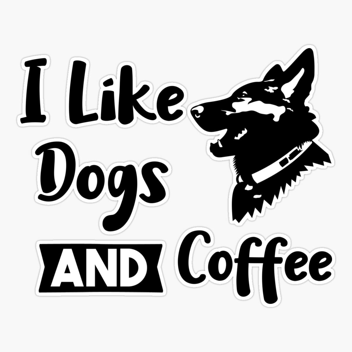 Maneki I Like Dogs And Coffee T-Shirt - Gifts For Dog Owners, Gifts For ...