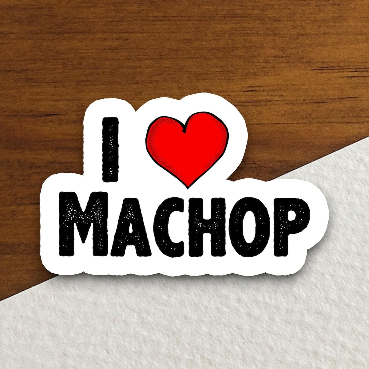 Maneki I Love Machop Sticker, Pokémon Sticker, Heart Sticker, Love ...
