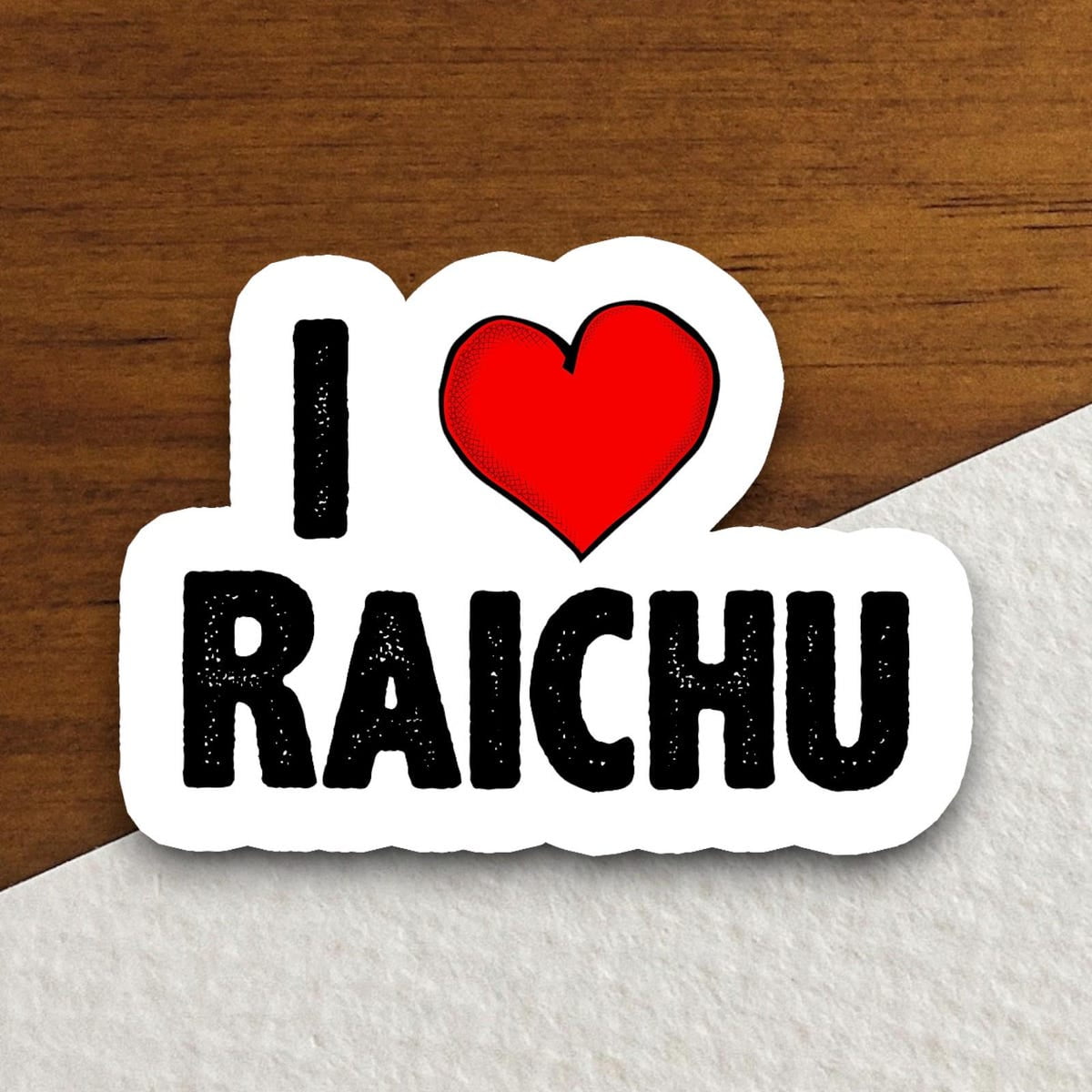 Maneki I Love Raichu Sticker, Pokémon Sticker, Heart Sticker, Love ...