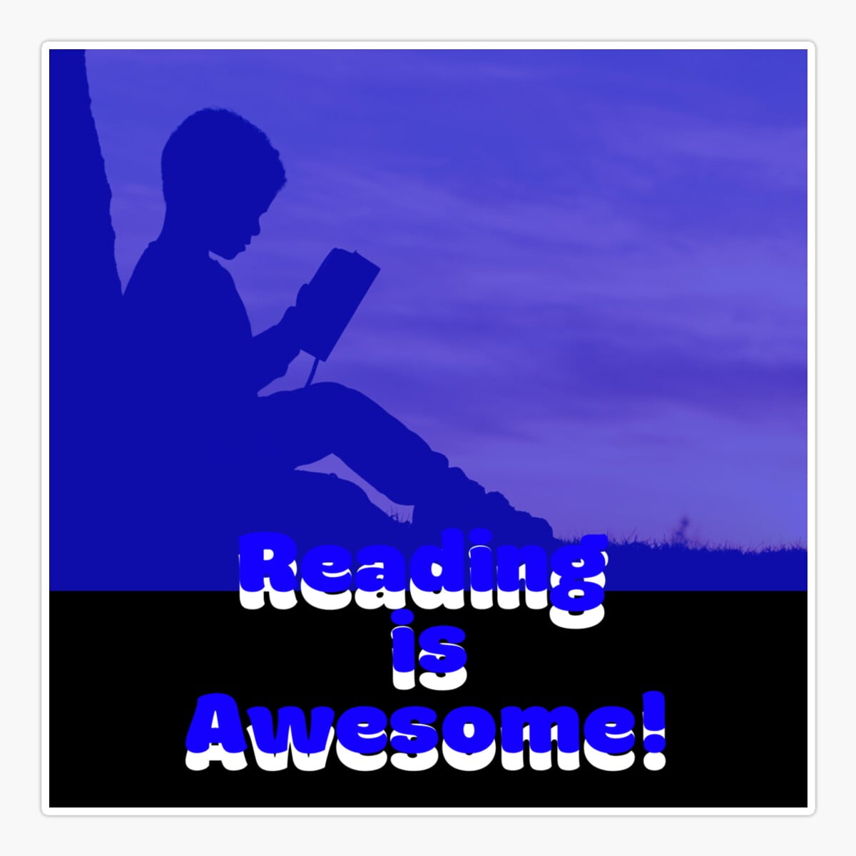 Maneki I Love Reading|Reading Is Awesome Sticker, Phone Decal Water ...