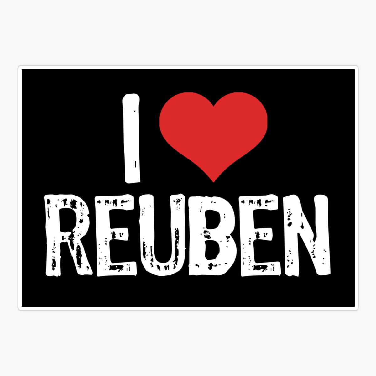Maneki I Love Reuben Sticker, Phone Decal Water Bottle Stickers Car ...