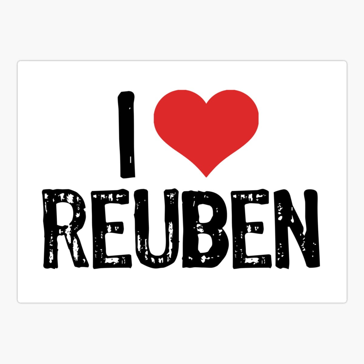 Maneki I Love Reuben Sticker, Phone Decal Water Bottle Stickers Car ...