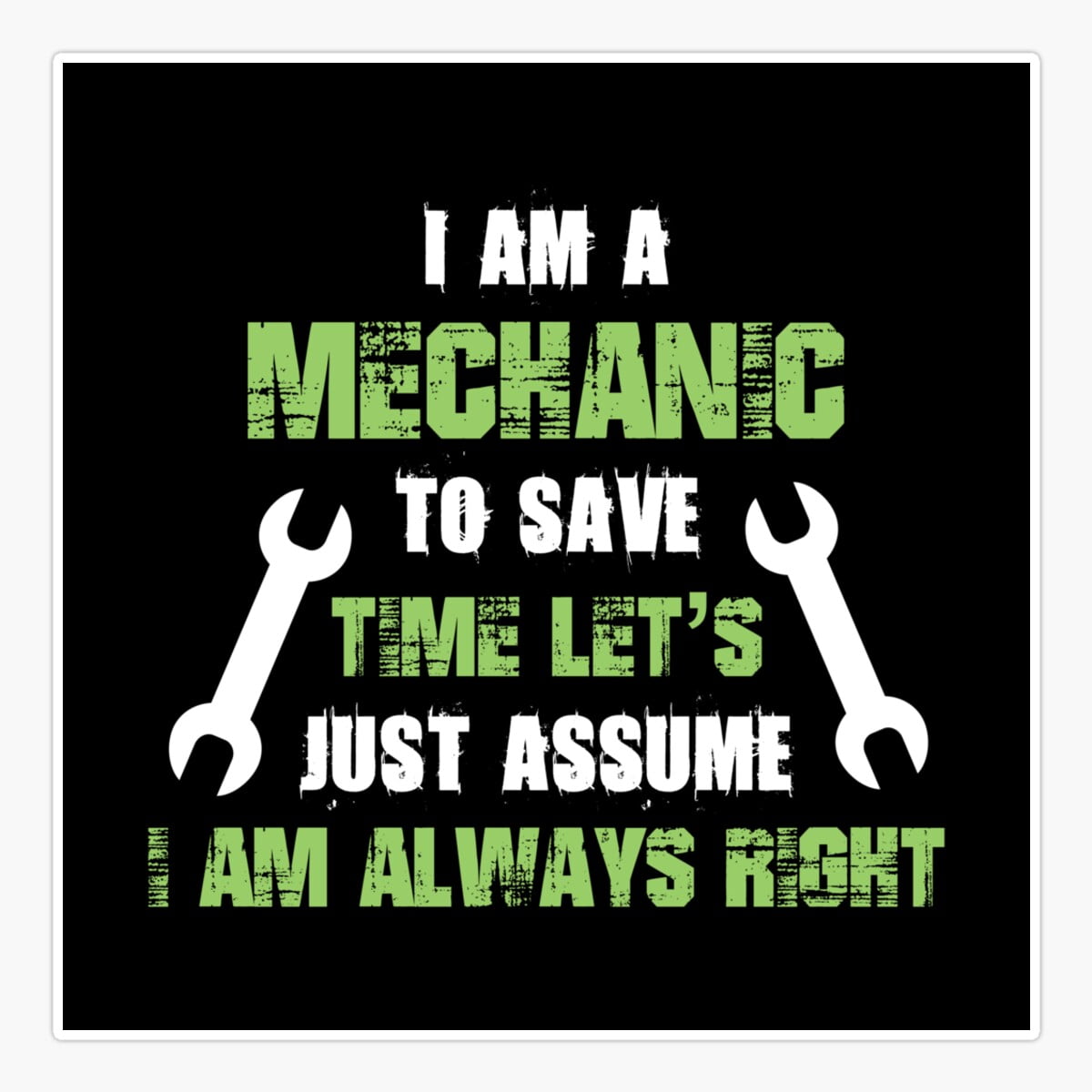 Maneki I'M A Mechanic Er, Phone Decal Water Bottle Stickers Car Decals ...