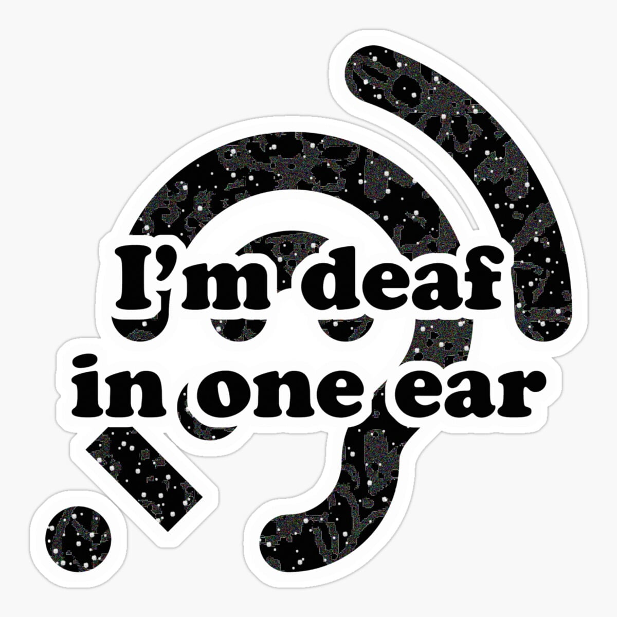 Maneki I'M Deaf In One Ear | Disability Awareness | Hearing Impaired Er ...