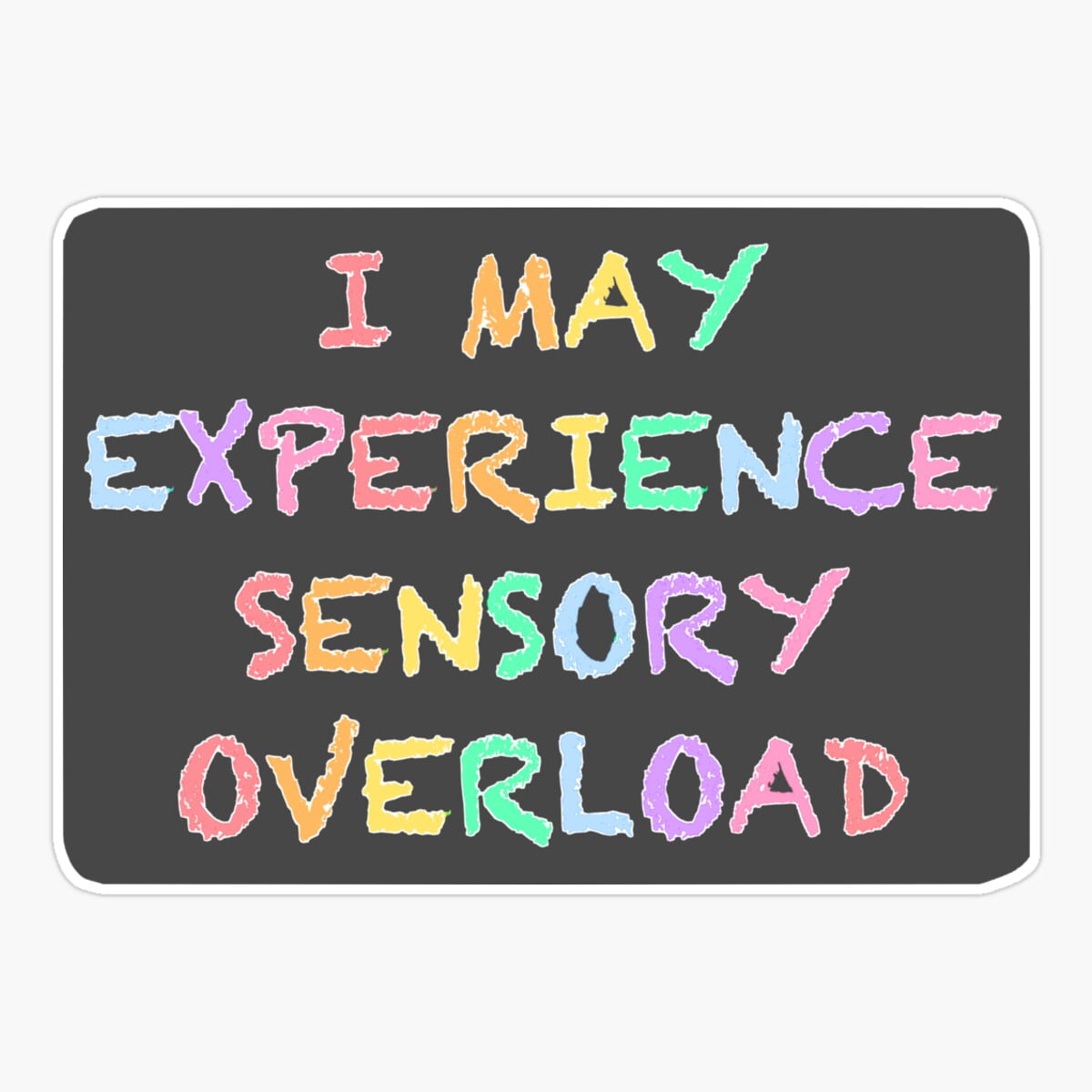 Maneki I May Experience Sensory Overload Er, Phone Decal Water Bottle ...