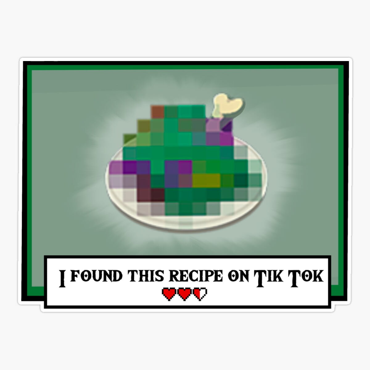 Maneki I Ound This Recipe On Tik Tok Sticker, Phone Decal Water Bottle ...