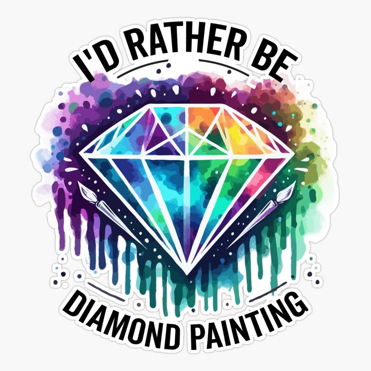 Maneki I Rather Be Diamond Painting For Women Art Teacher Artist Er ...