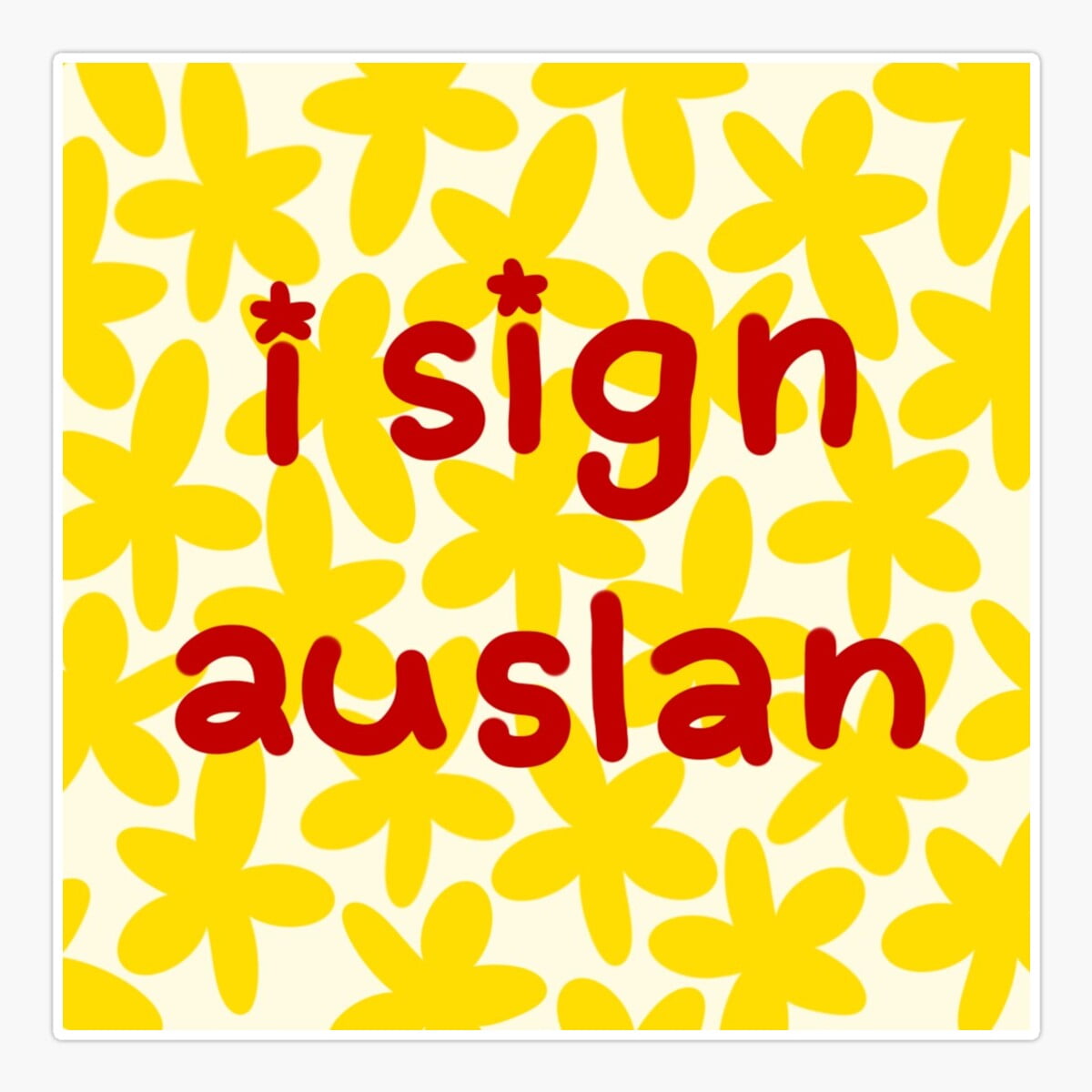 Maneki I Sign Auslan Er, Phone Decal Water Bottle Stickers Car Decals ...