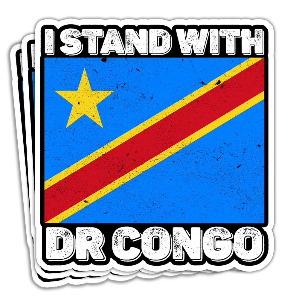 Maneki I Stand with Dr Congo Sticker Support Democratic Republic oThe ...