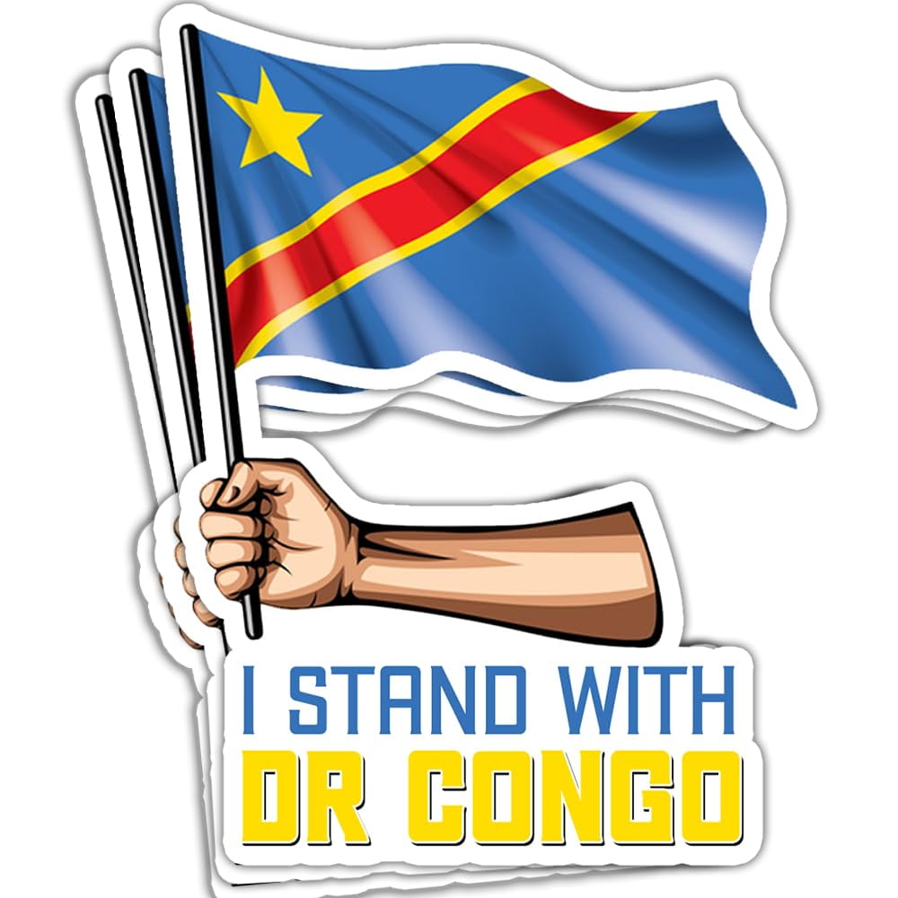 Maneki I Stand with Dr Congo Sticker Free Democratic Republic oThe ...