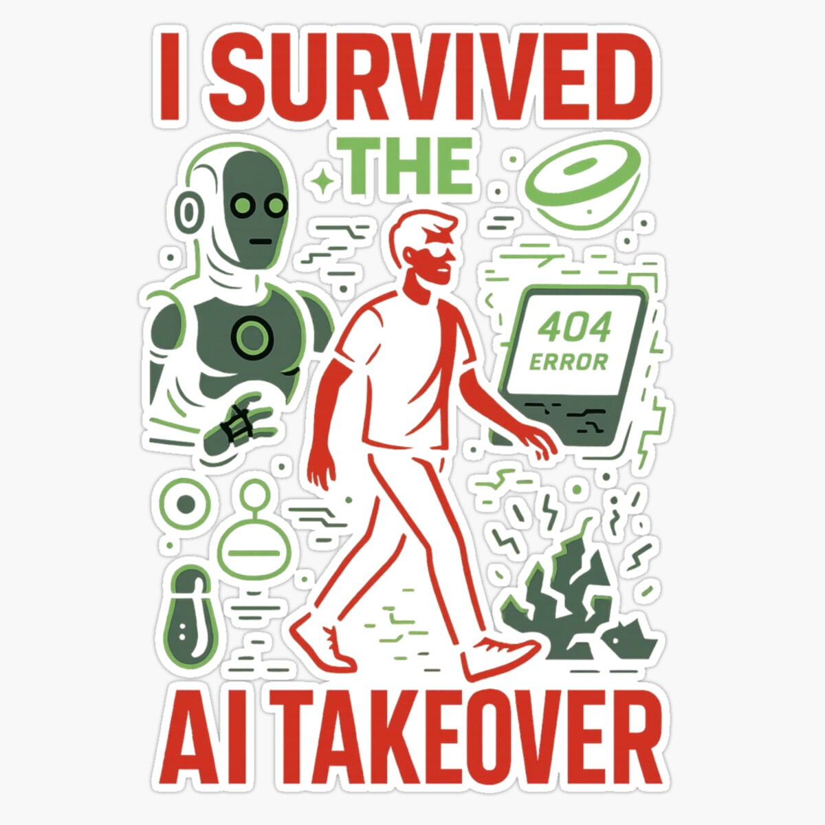 Maneki I Survived The 2025 Ai Takeover – Futuristic Chaos Er, Phone ...
