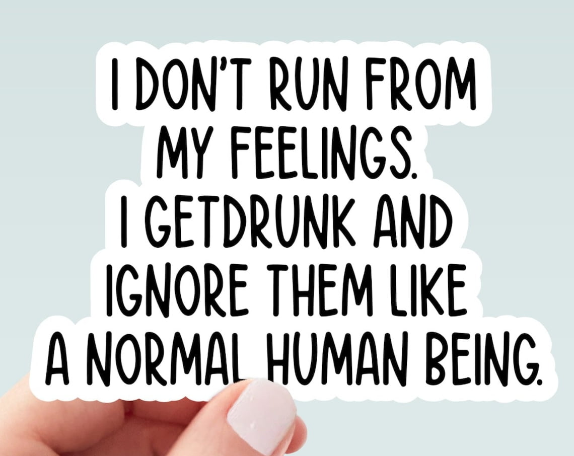 Maneki I don't run from my feelings er, funny beer ers, funny ers ...