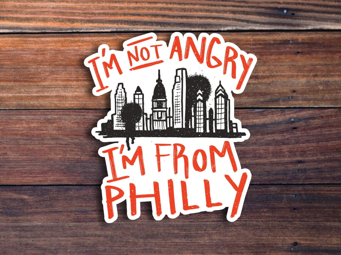 Maneki I'm From Philly Funny er, Philadelphia vinyl er, Pennsylvania ...
