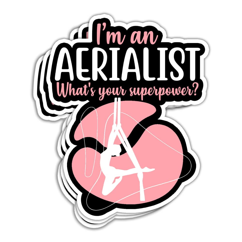 Maneki I'm an Aerialist Sticker Funny Aerial Yoga Sticker Acrobatics ...