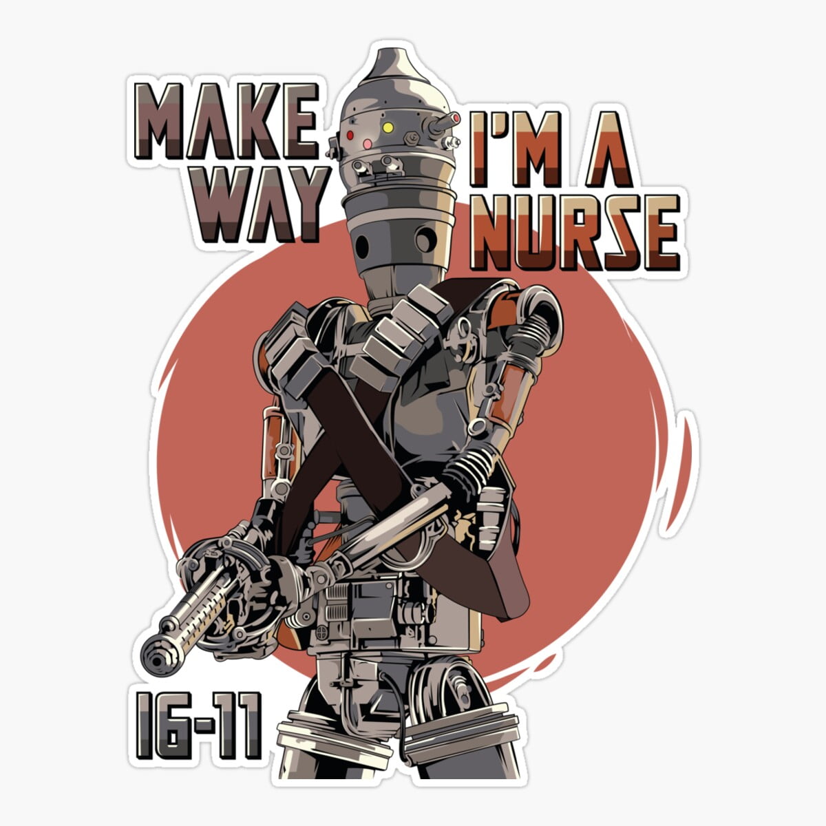 Maneki Ig-11 Nurse Er, Phone Decal Water Bottle Stickers Car Decals ...