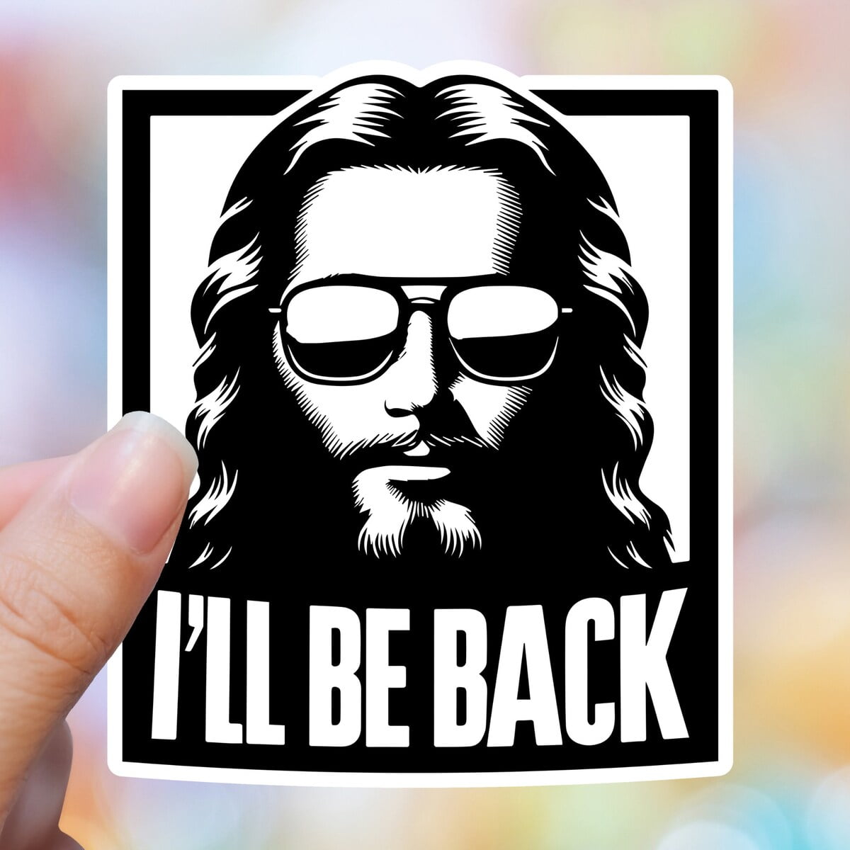 Maneki Ill Be Back Sticker, Cool Sticker, Laptop Decals, Faith Sticker ...