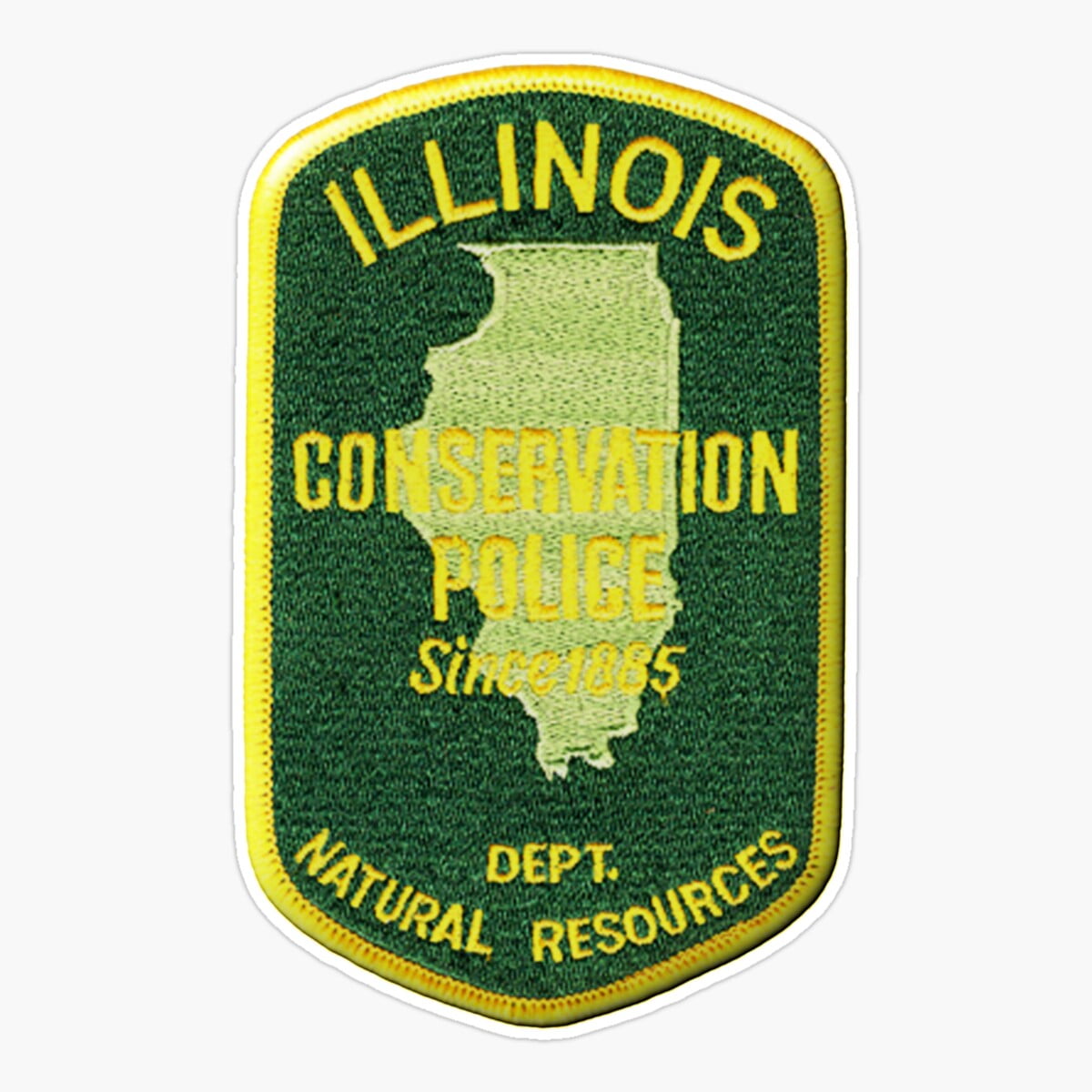 Maneki Illinois Conservation Police Er, Phone Decal Water Bottle ...