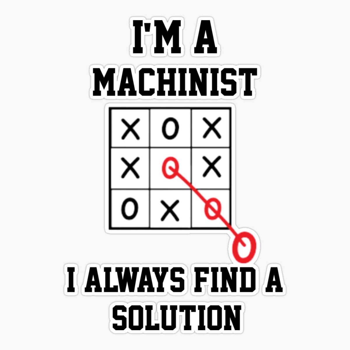 Maneki Im A Machinist I Always Find A Solution Er, Phone Decal Water ...