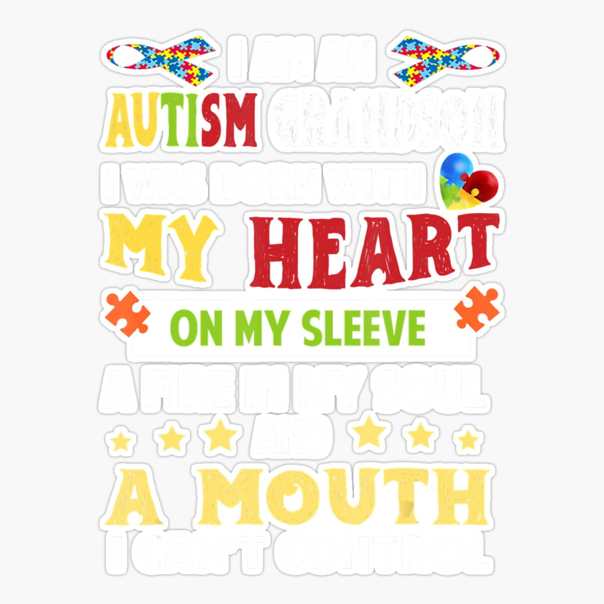 Maneki Im An Autism Grandson Autism Awareness Autistic Neurodiversity ...