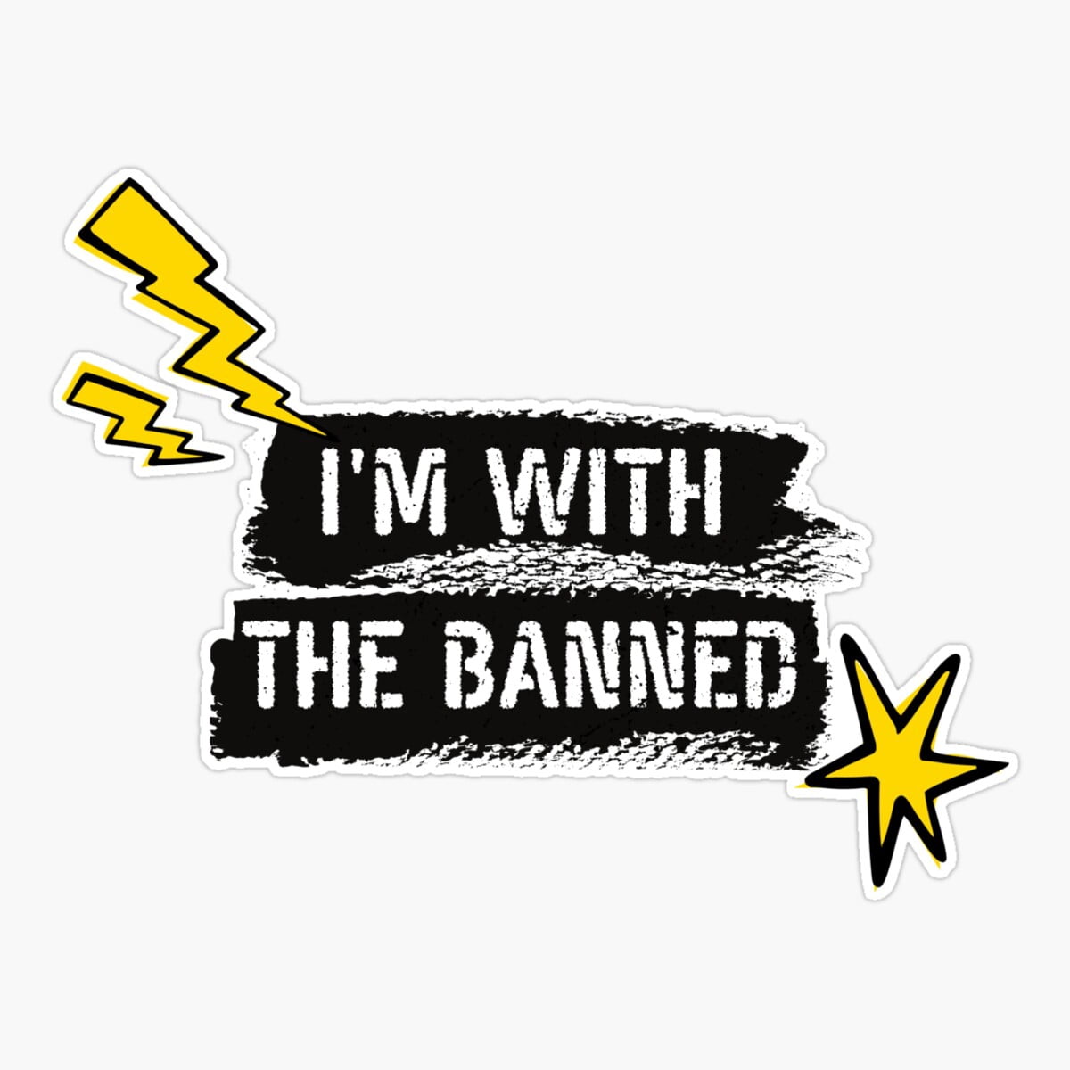 Maneki Im With The Banned Er, Phone Decal Water Bottle Stickers Car ...