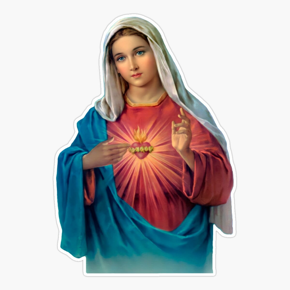 Maneki Immaculate Heart Of Mary (Transparent Background Design) Er ...