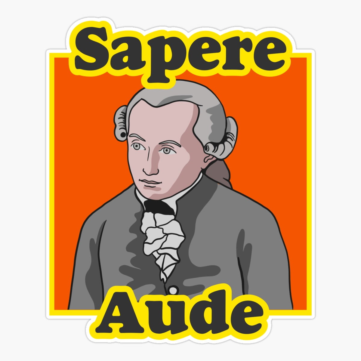 Maneki Immanuel Kant - Sapere Aude - Philosophy Teacher Er, Phone Decal ...